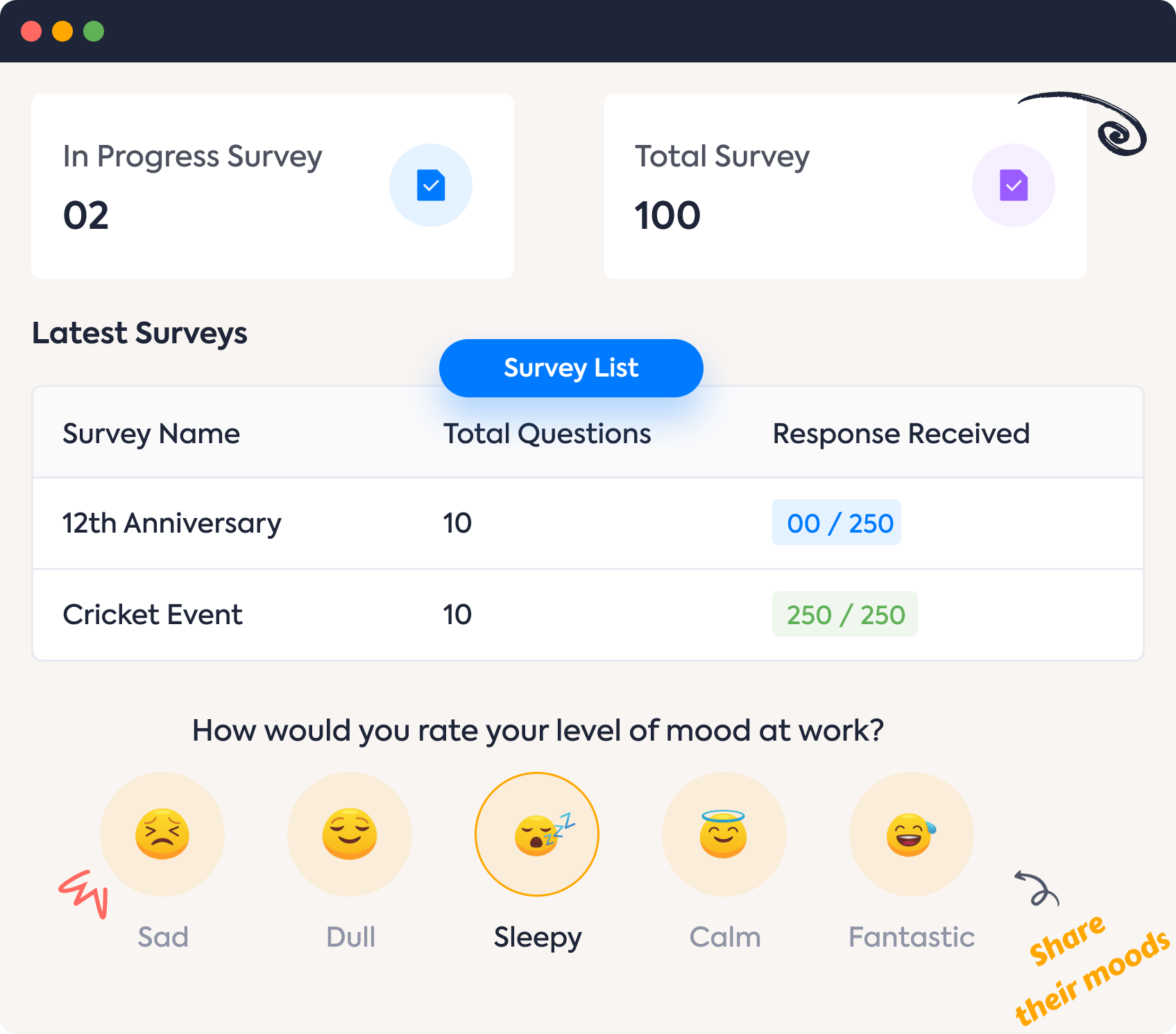 Create 100% Responsive Surveys in Tap with our Survey Tool