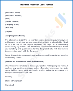 A Beginner’s Guide to New Hire Probation Letter | Superworks