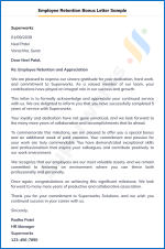 Free Employee Retention Letter Guide | Superworks