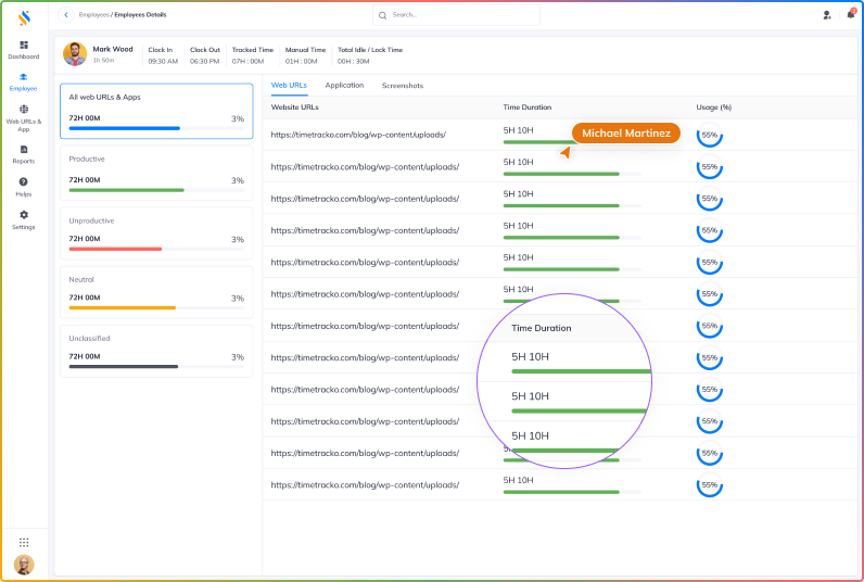 Employee Monitoring Software | Work Diary - Superworks