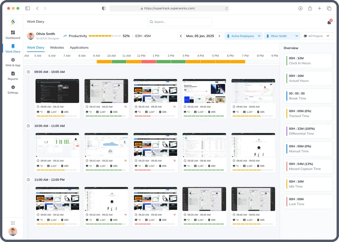 Best employee monitoring software in India - Super Track